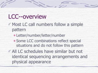 Library of Congress Classification | PPT