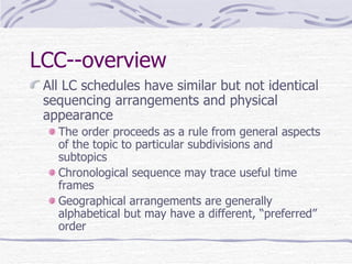 Library of Congress Classification | PPT
