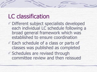 Library of Congress Classification | PPT