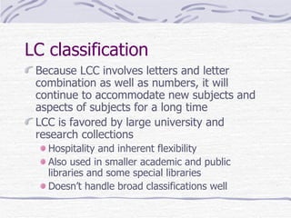 Library of Congress Classification | PPT