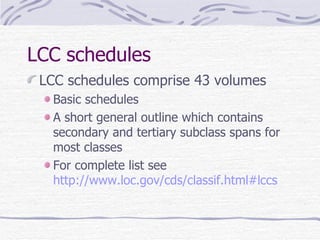 Library of Congress Classification | PPT
