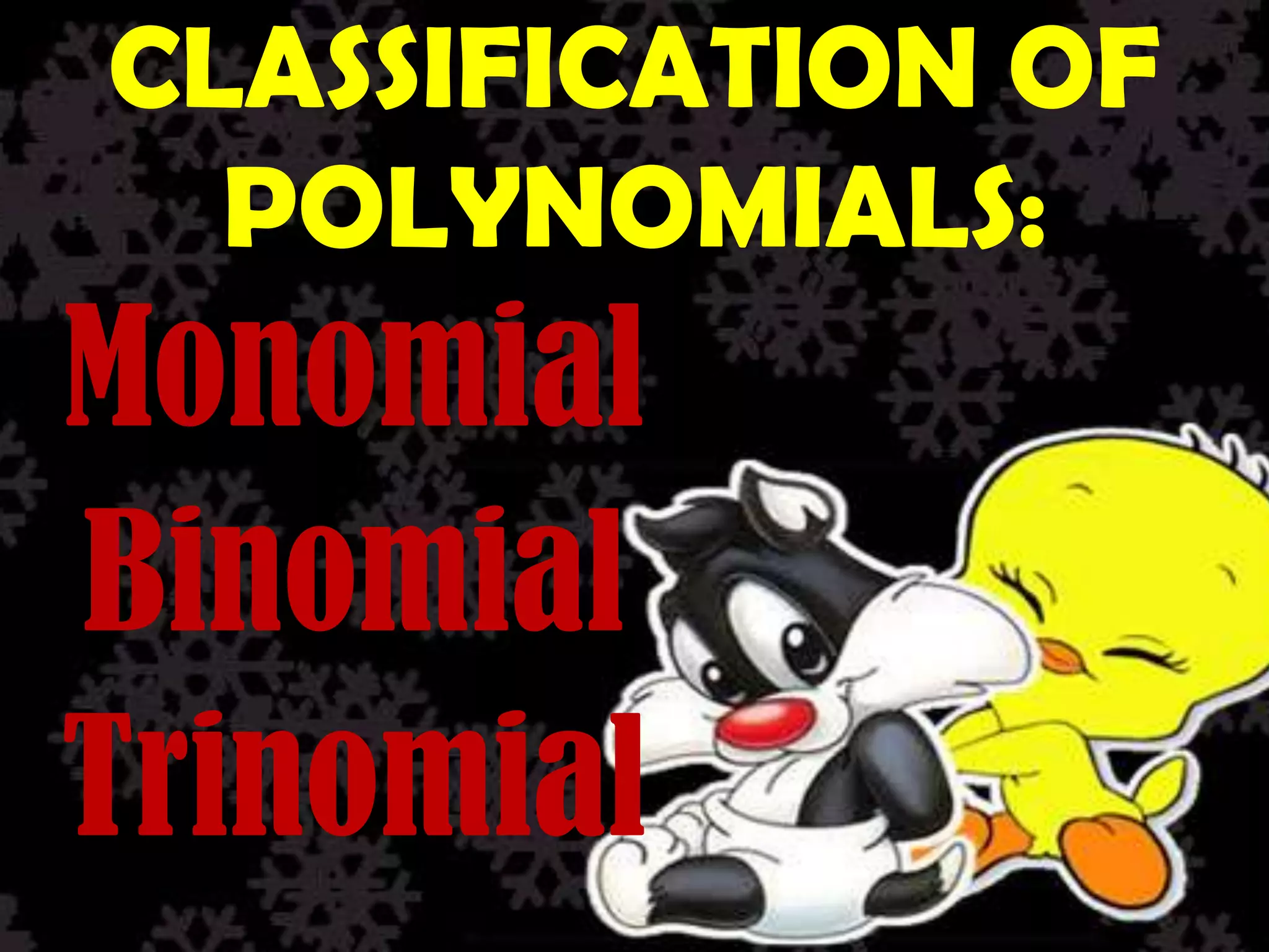 Classifying Polynomials | PPTX