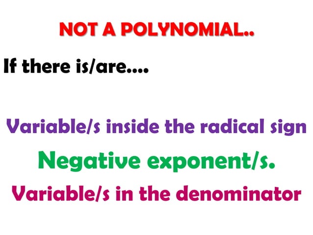 Classifying Polynomials | PPTX | Computing | Technology & Computing