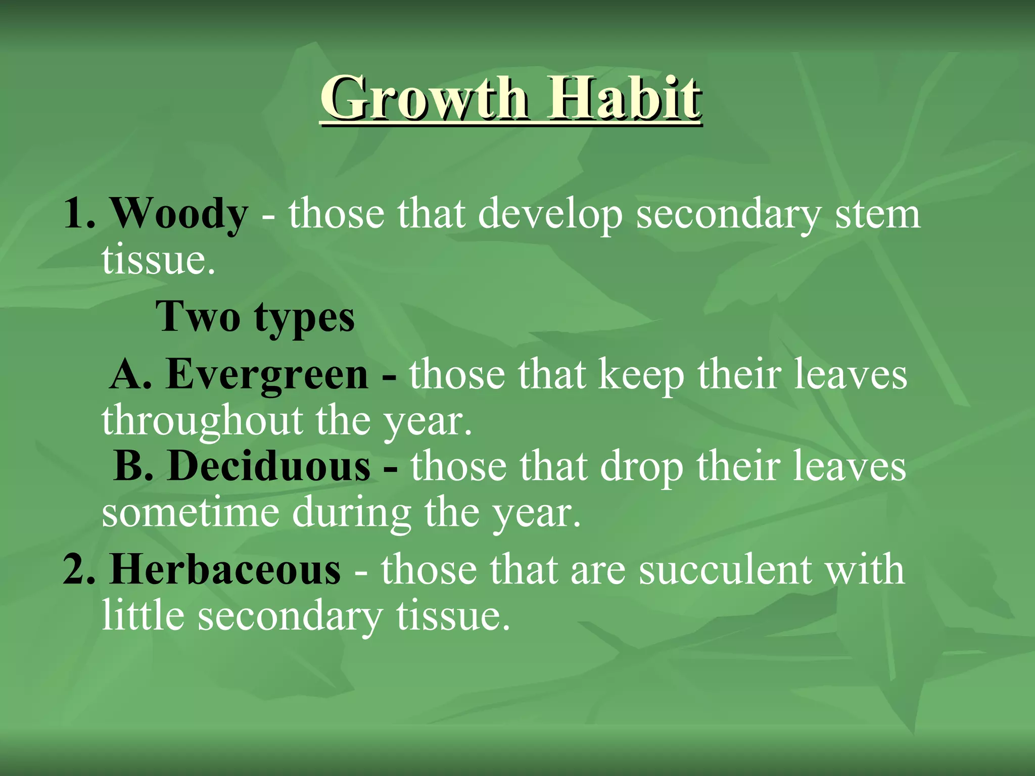 Classifying Plants Based On Climate And Habitat | PPT