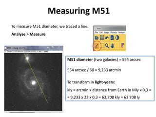 Classifying and measuring M51 | PPT