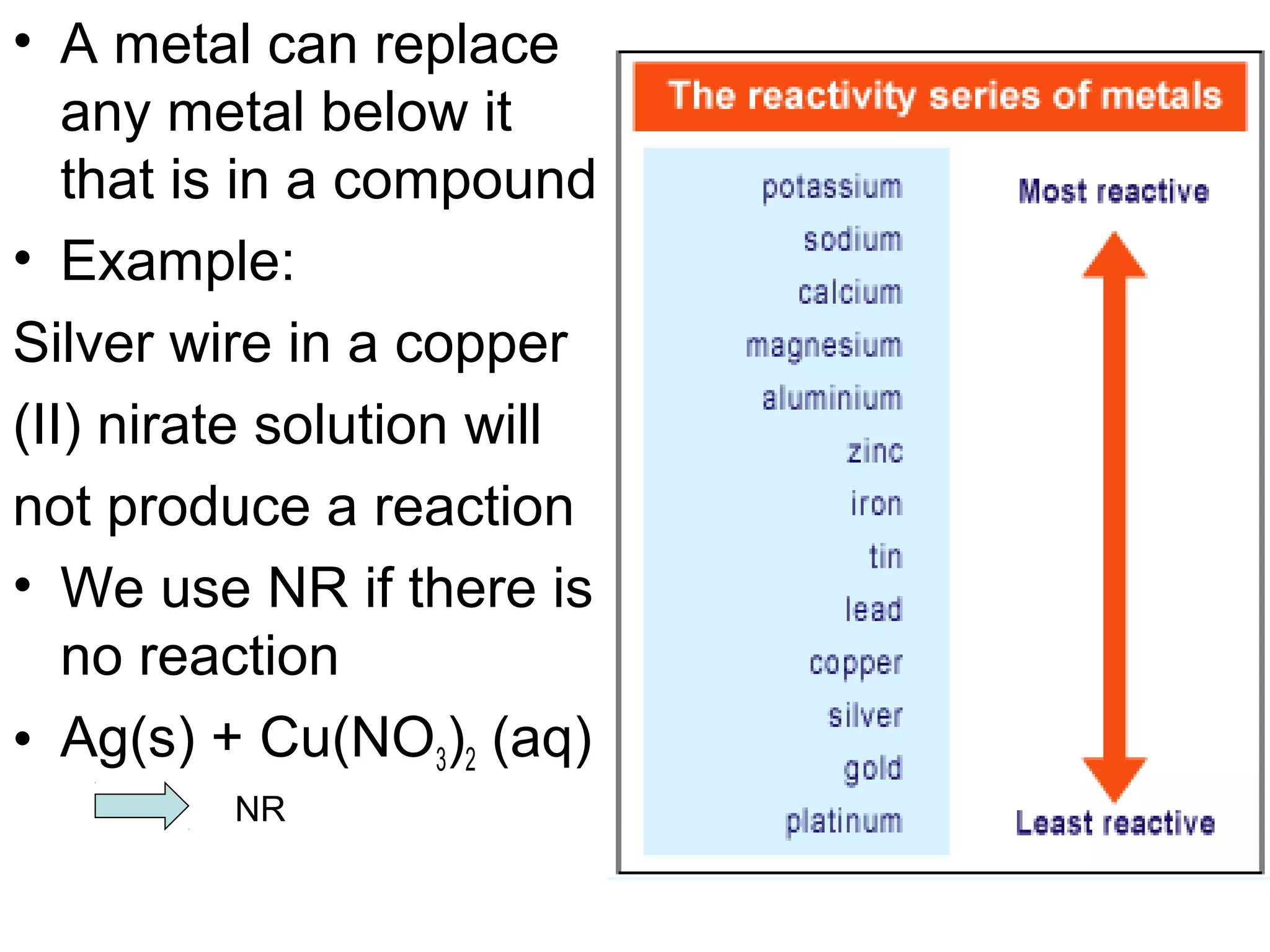 Classifying chemical reactions | PPT | Chemistry | Science