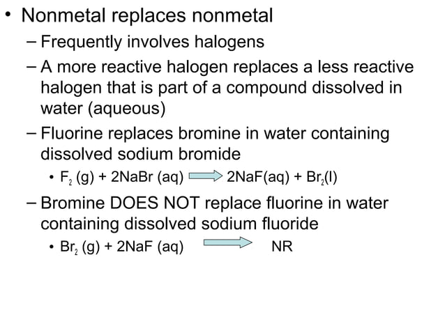 Classifying chemical reactions | PPT | Chemistry | Science