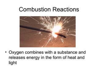 Classifying chemical reactions | PPT