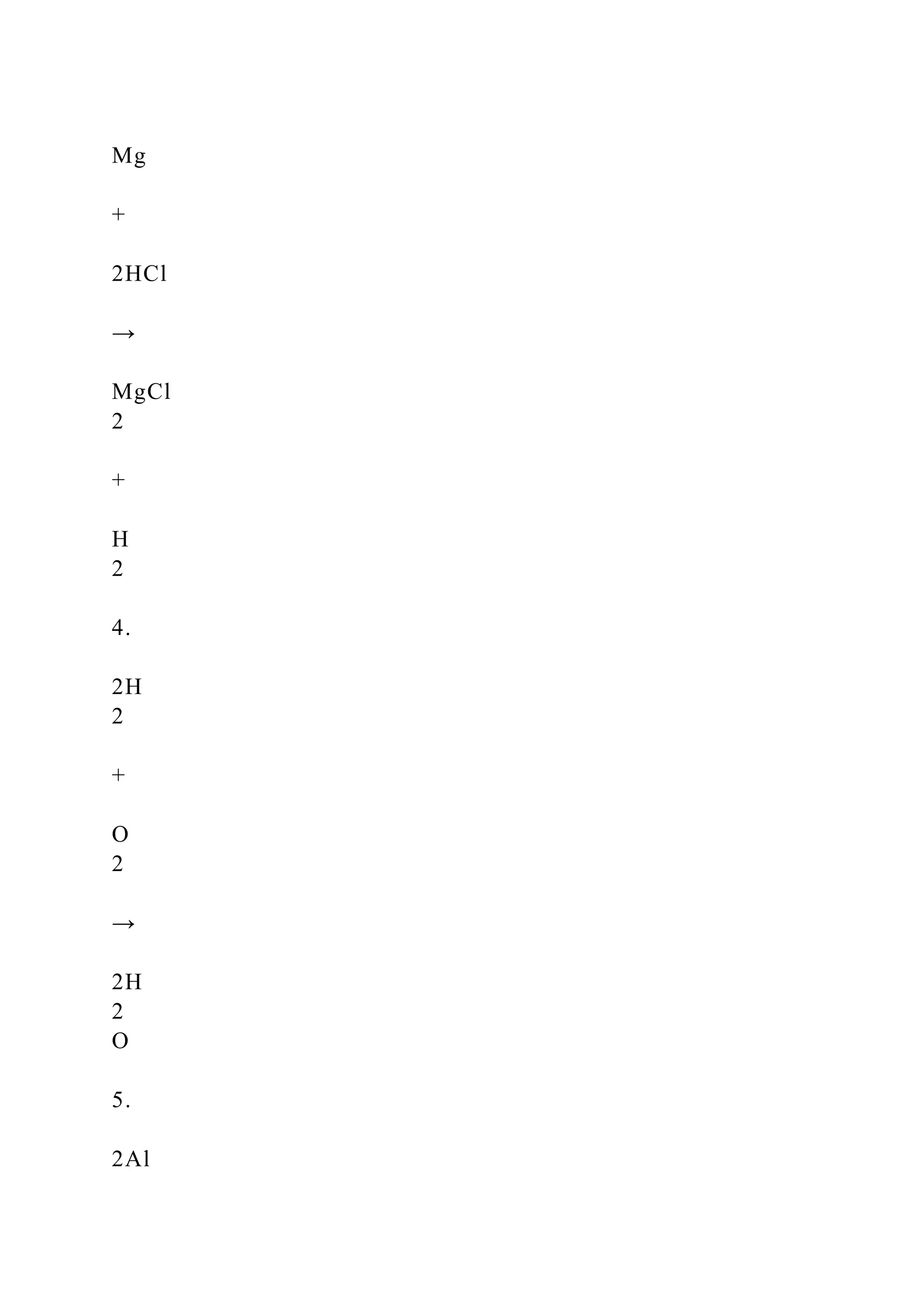 Classifying Chemical Reactionsclassify The Following As A Synthesi Docx