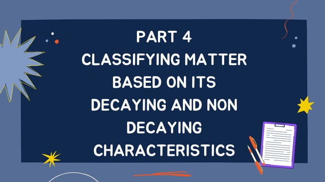 Classifying different materials based on their properties | PDF