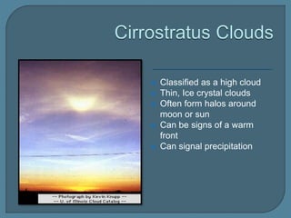 Classifying different types of clouds | PPT