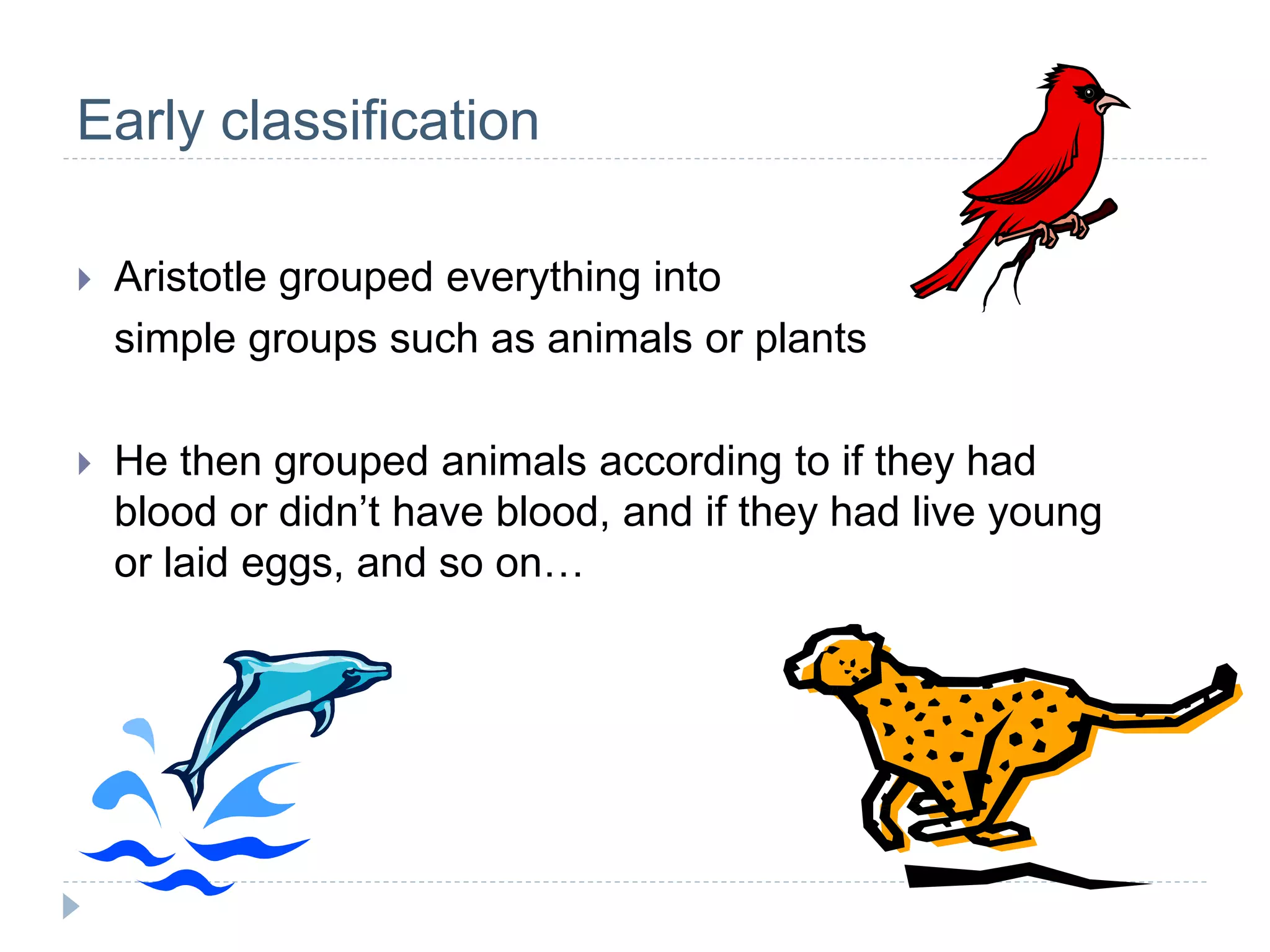Classifying living things science 6 | PPT