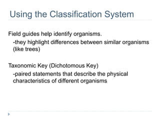 Classifying living things science 6 | PPT
