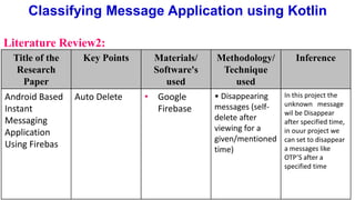 classifying message application usng kotlin.ppt | Computer Software and Applications | Computing