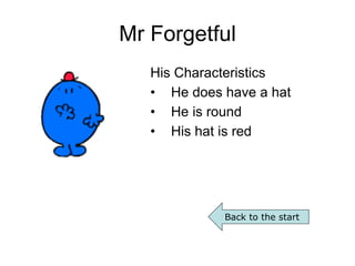 Classifying Mr Men- fun ppt describing how to classify.ppt.pptx