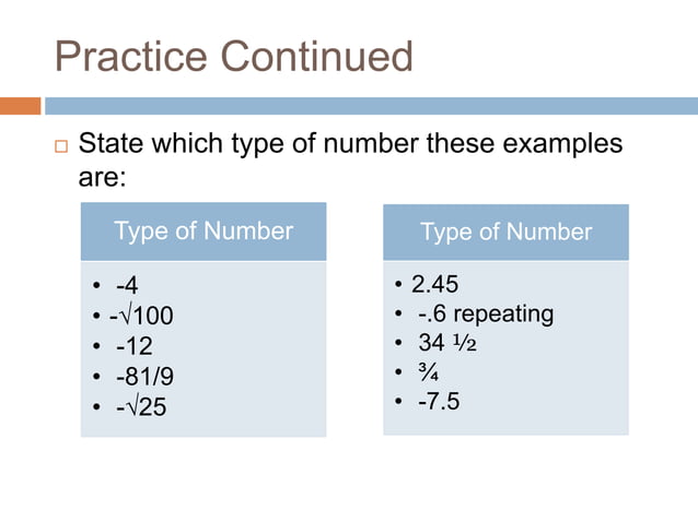 Classifying numbers | PPT