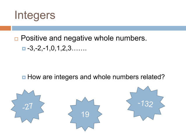 Classifying numbers | PPTX