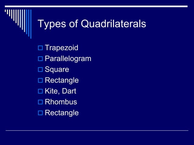 Classifying quadrilaterals | PPT