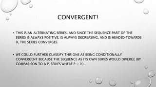 Classifying Infinite Series | PPT