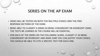 Classifying Infinite Series | PPTX