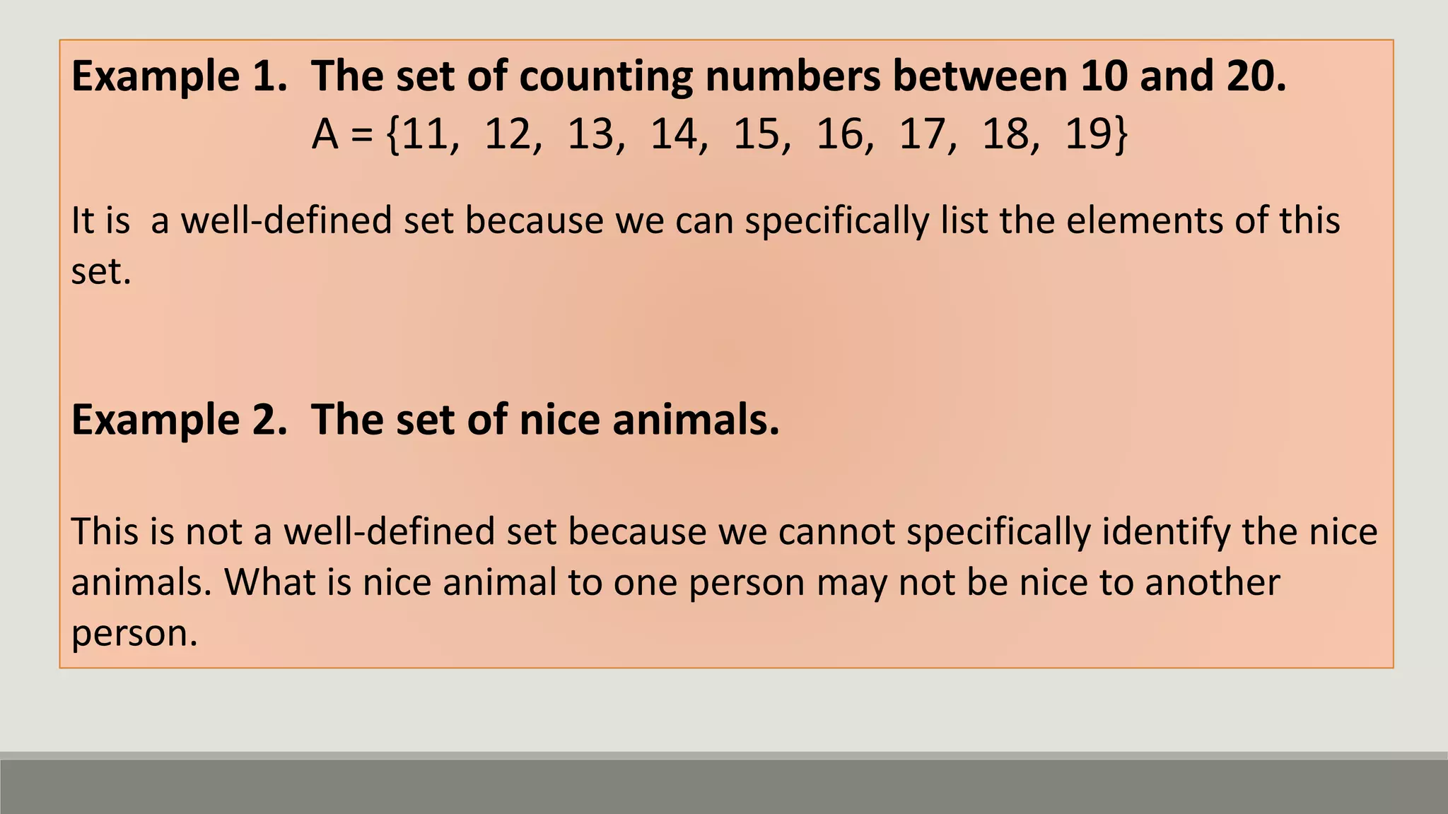 Classifying sets | PPTX