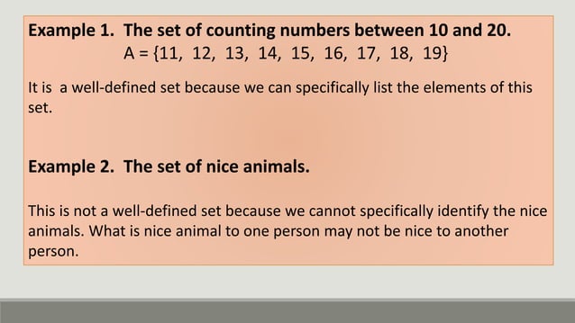 Classifying sets | PPT