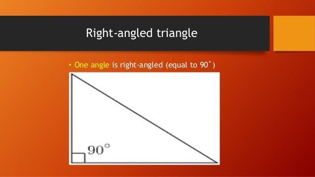 Classifying triangles