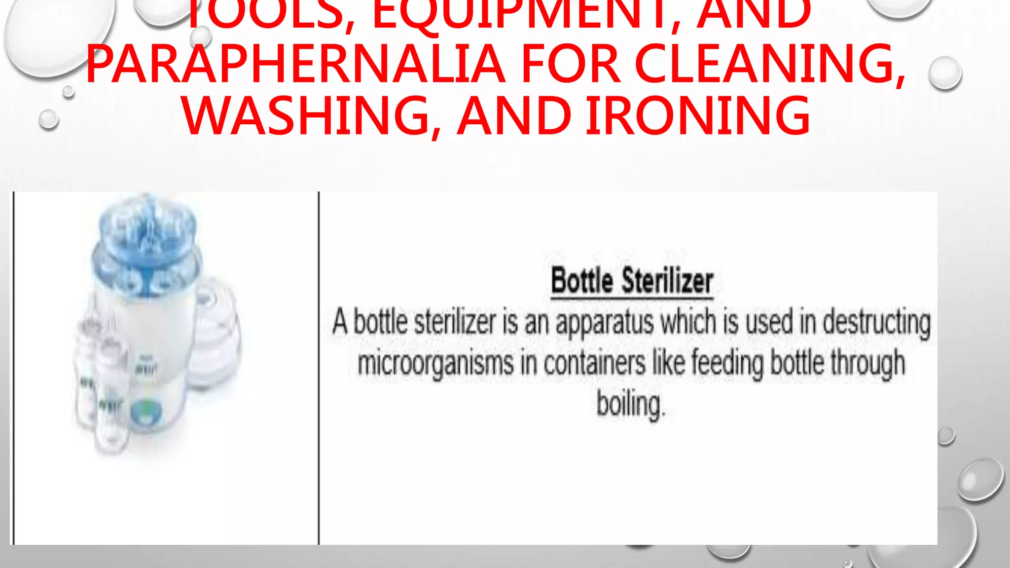 Classify tools and equipmet in caregiving exploratory | PPTX