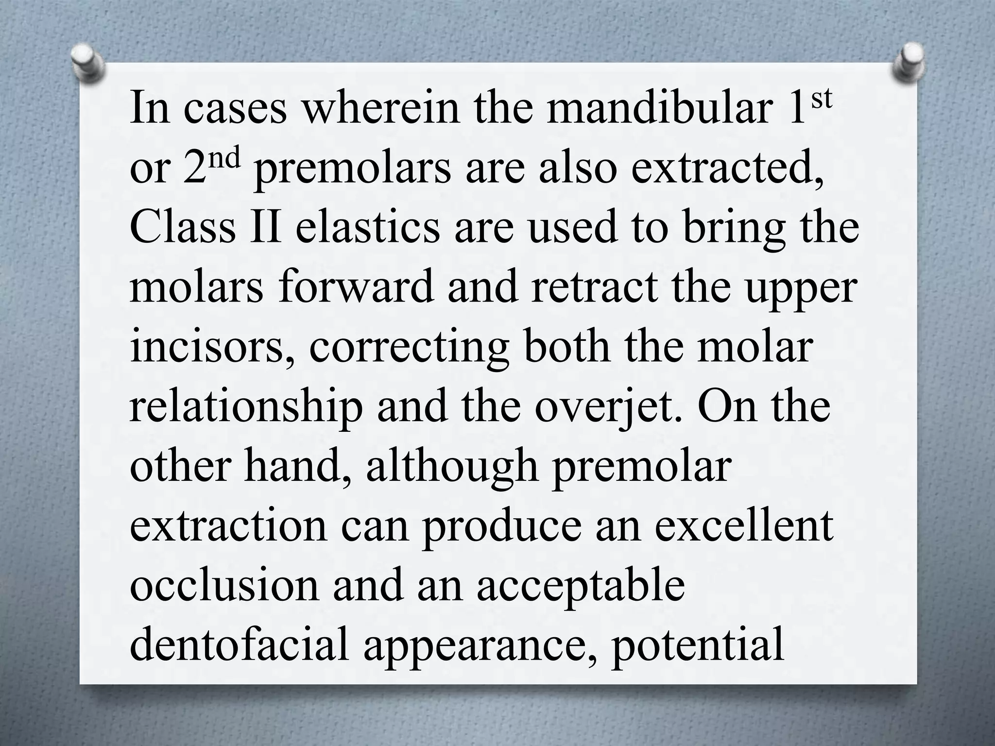 Class II Malocclusion (Camouflage Treatment) | PPTX