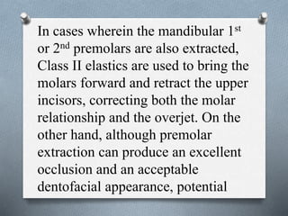 Class II Malocclusion (Camouflage Treatment) | PPTX