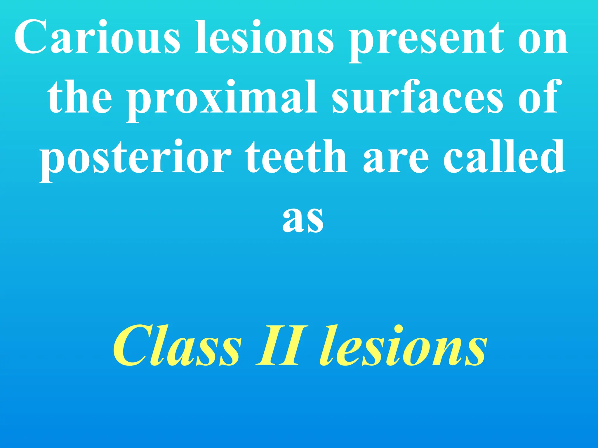 CLASS II CAVITY PREPARATION for amalgam | PPTX
