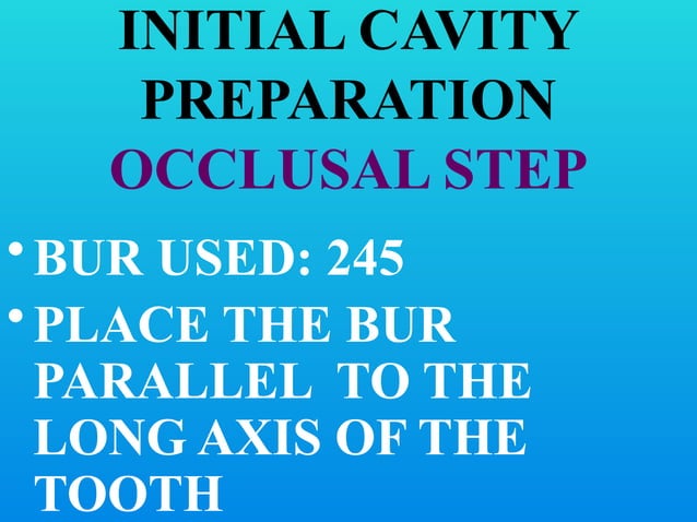CLASS II CAVITY PREPARATION for amalgam | PPTX | Oral care | Personal Care