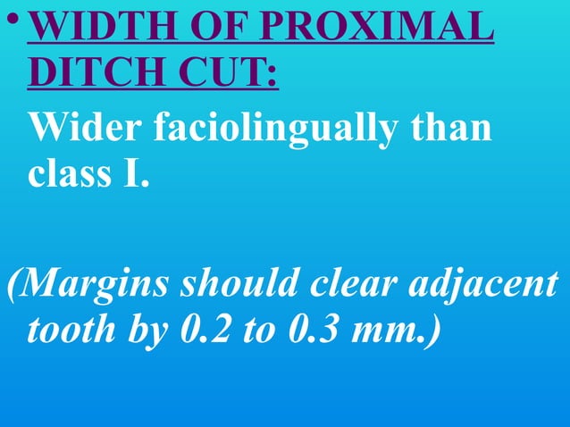 CLASS II CAVITY PREPARATION for amalgam | PPTX | Oral care | Personal Care