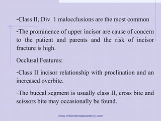 Class 2, division 1 malocclusions | PPT