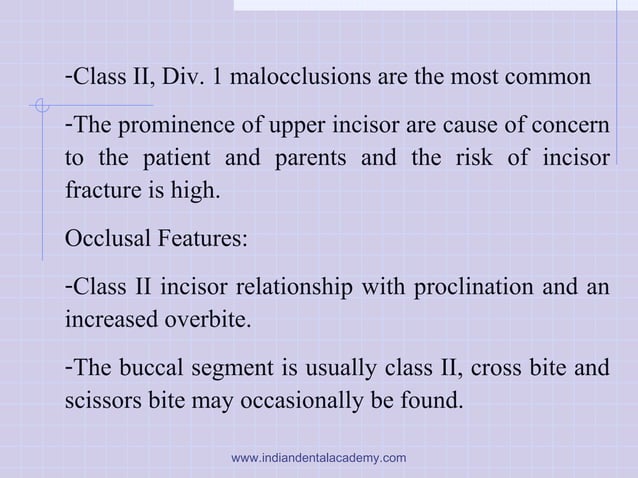 Class 2, division 1 malocclusions | PPT
