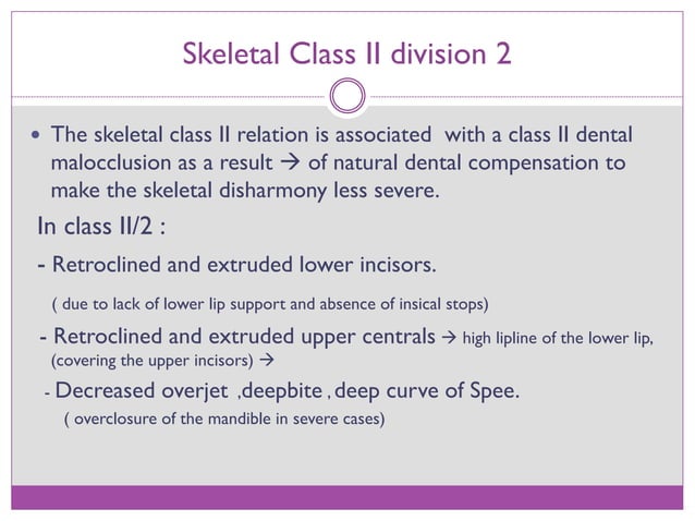 Class II division 2 malocclusion | PPTX