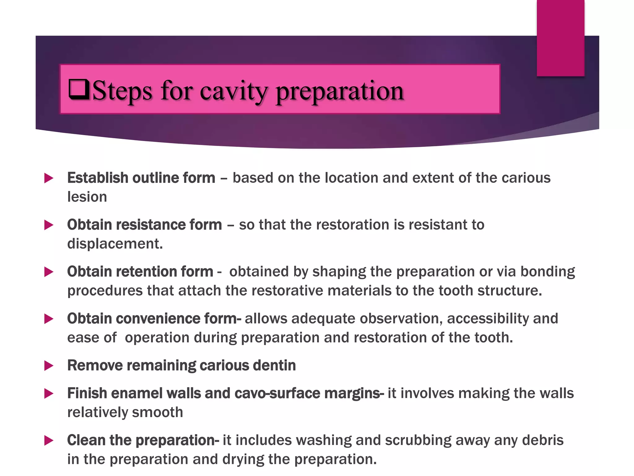 Class III cavity preparation | PPTX