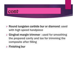 Class III cavity preparation | PPTX