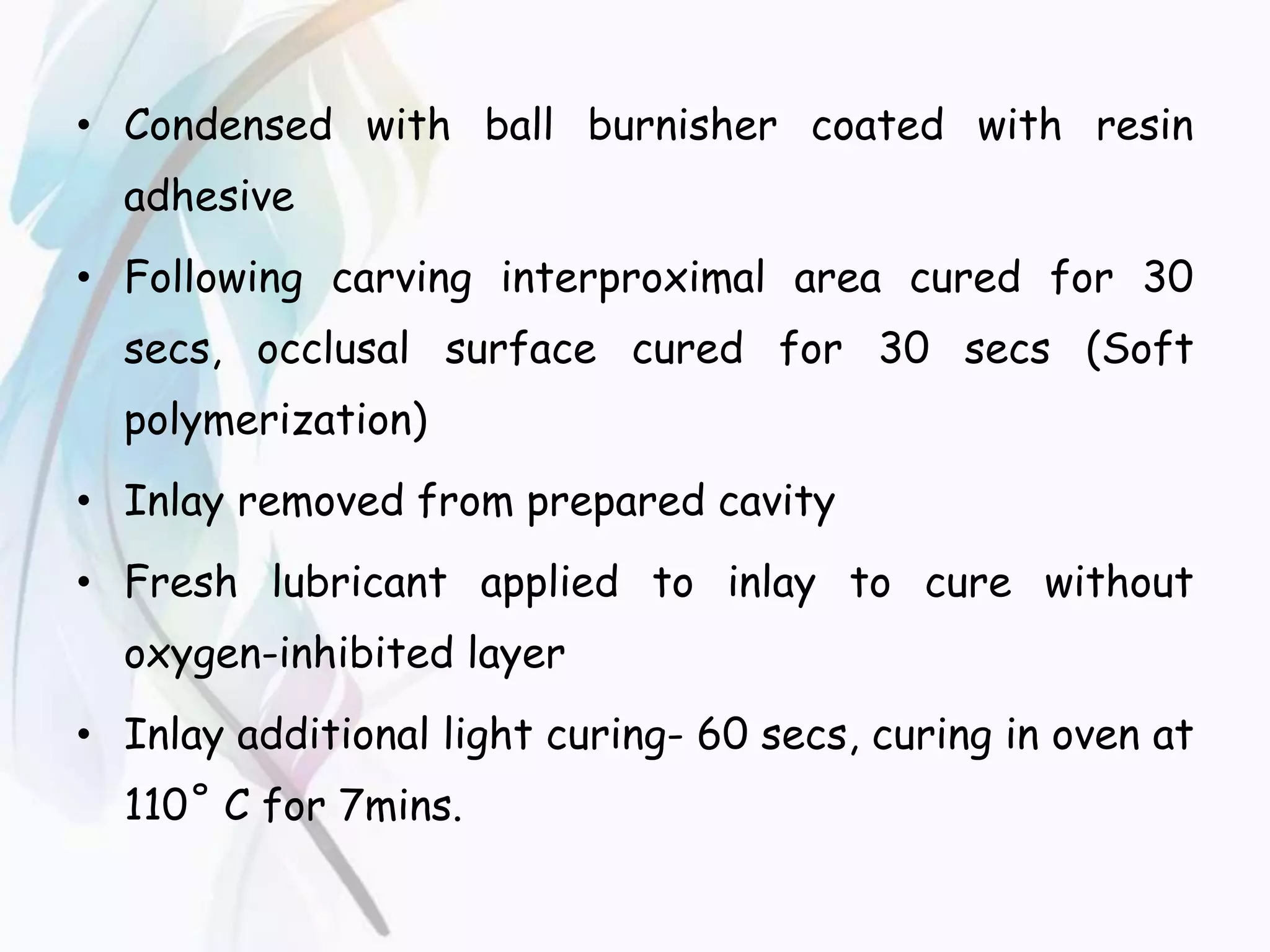 Class i, ii indirect tooth coloured restoration | PPTX