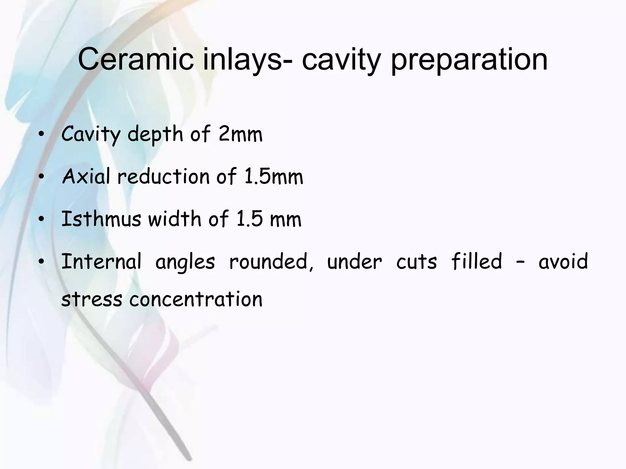 Class i, ii indirect tooth coloured restoration | PPTX