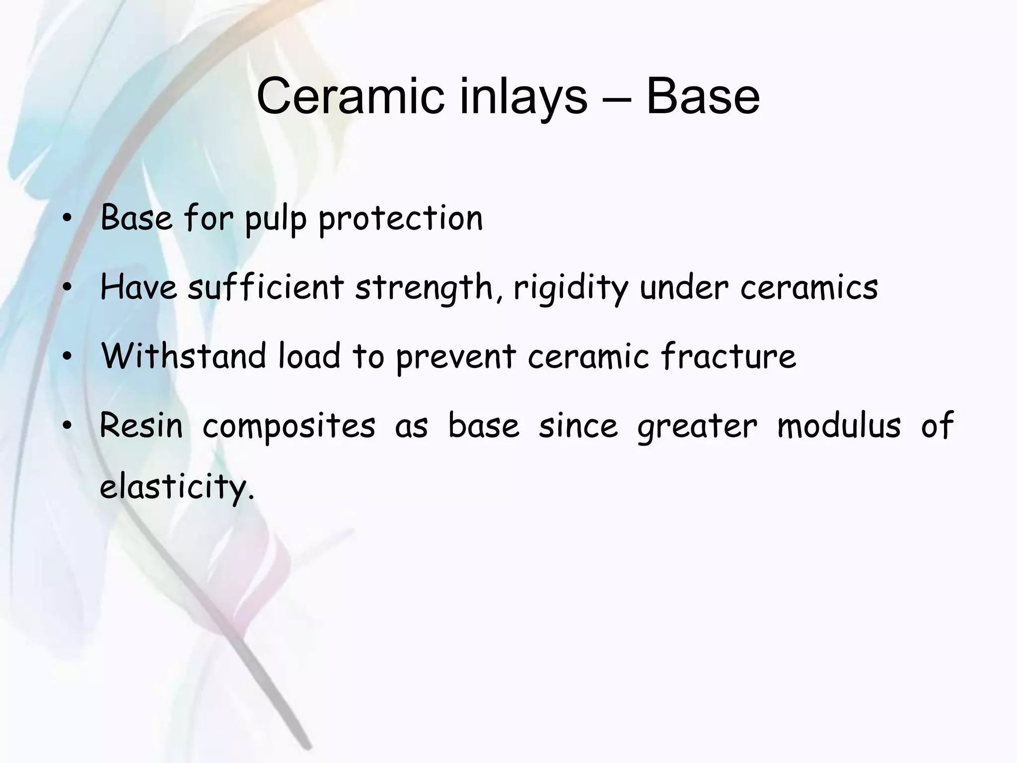 Class I Ii Indirect Tooth Coloured Restoration Ppt