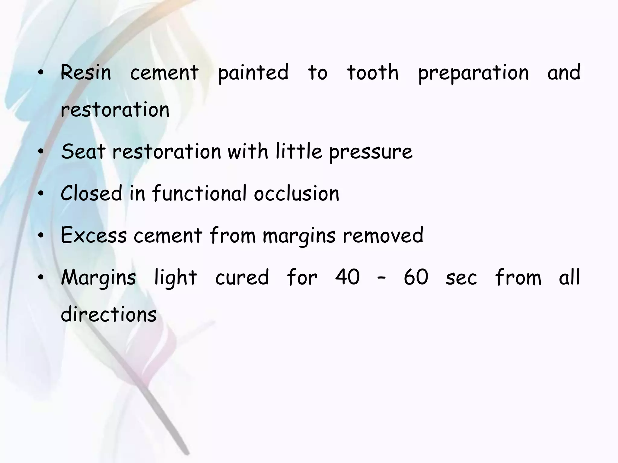 Class i, ii indirect tooth coloured restoration | PPTX