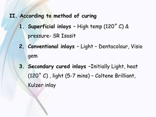 Class i, ii indirect tooth coloured restoration | PPTX | Dental Health ...
