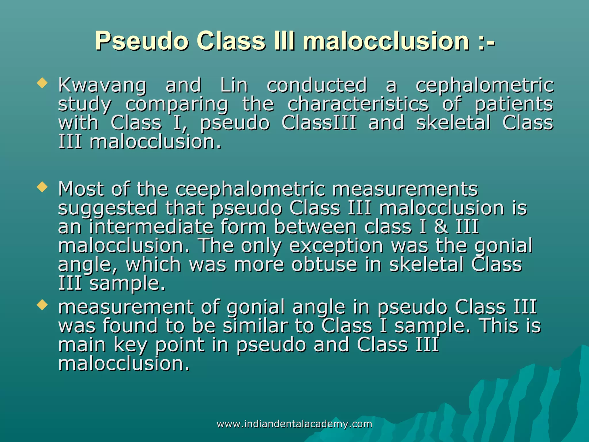 Class iii malocclusion /certified fixed orthodontic courses by Indian ...