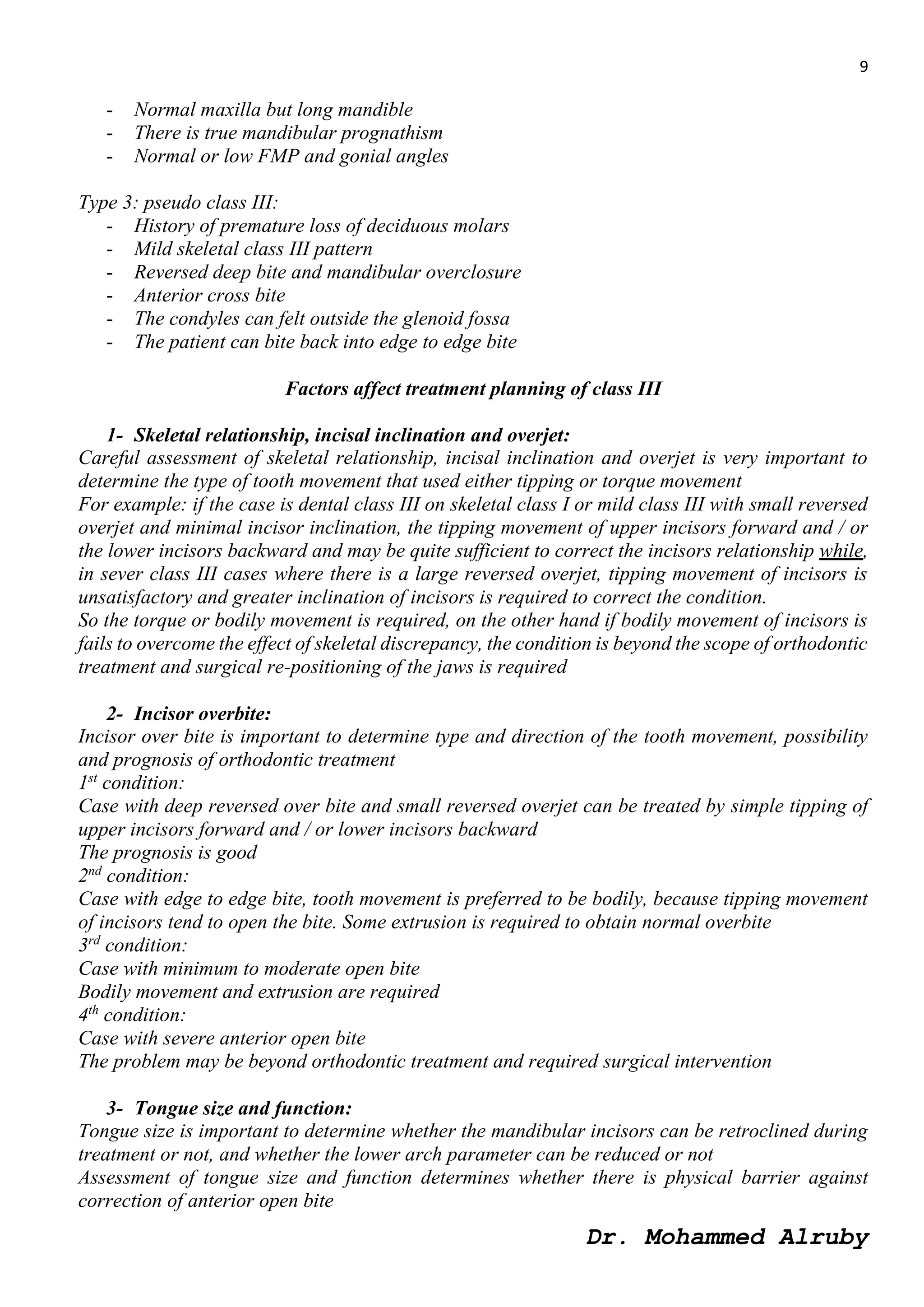 class III malocclusion.docx