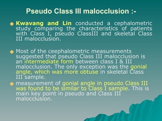 CLASS III MALOCCLUSION diagnosis and treatment.pptx