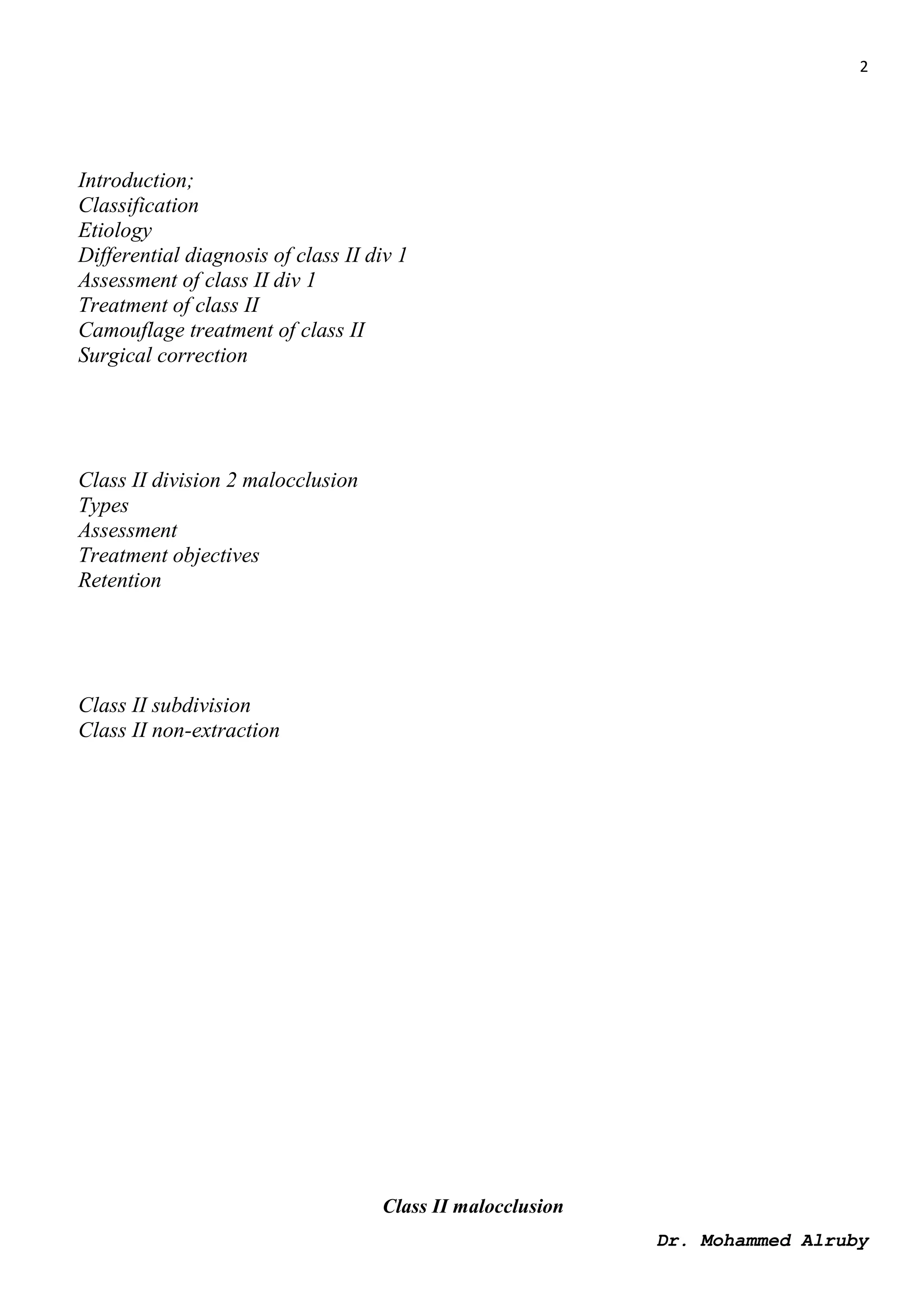 class II malocclusion.docx
