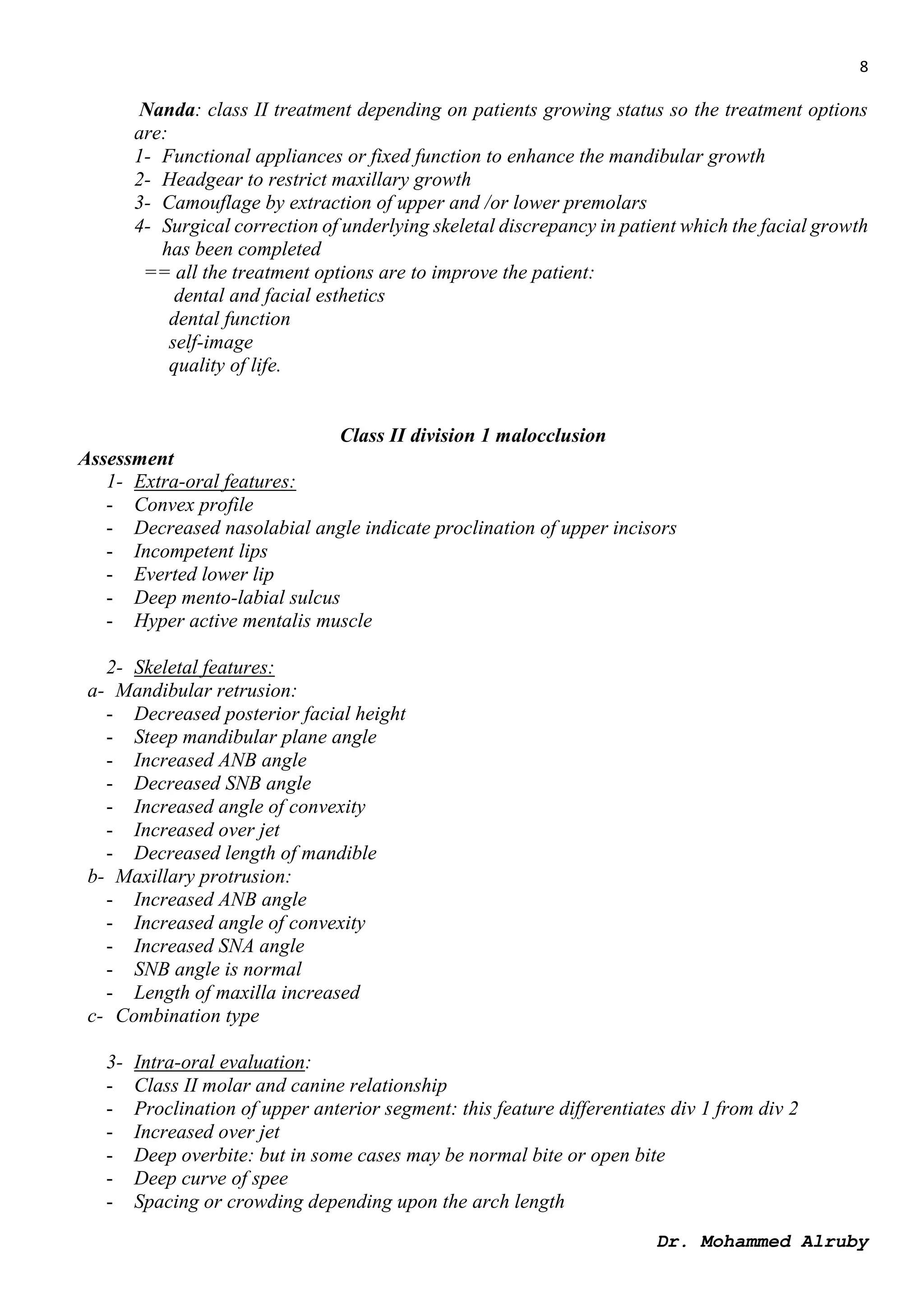 class II malocclusion.docx
