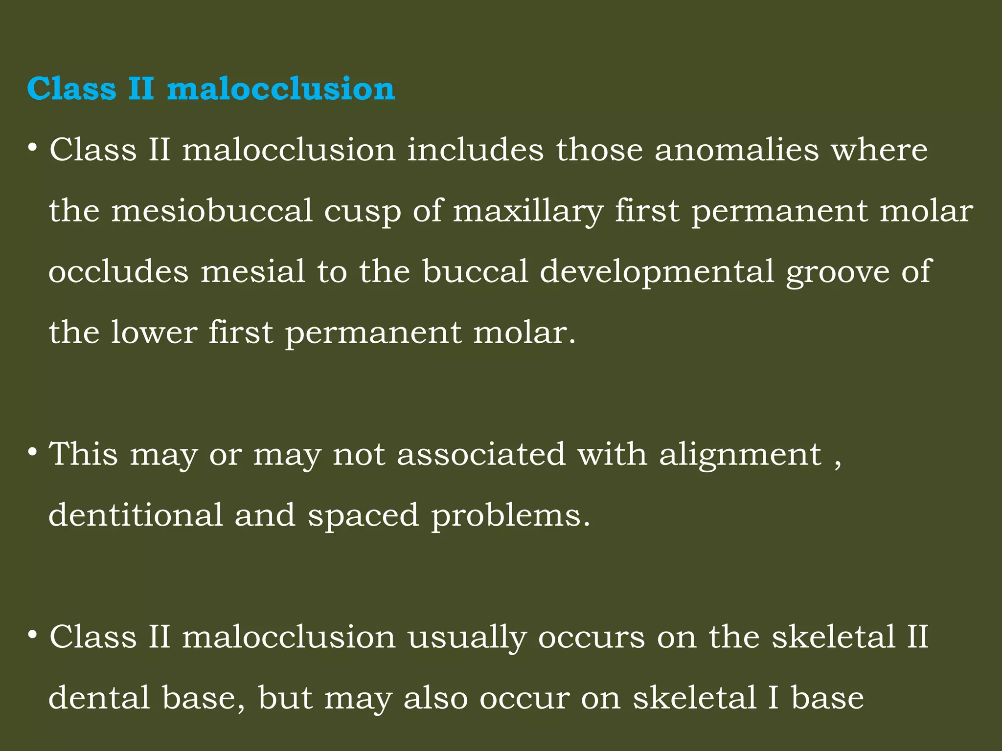 Class II malocclusion | PPT