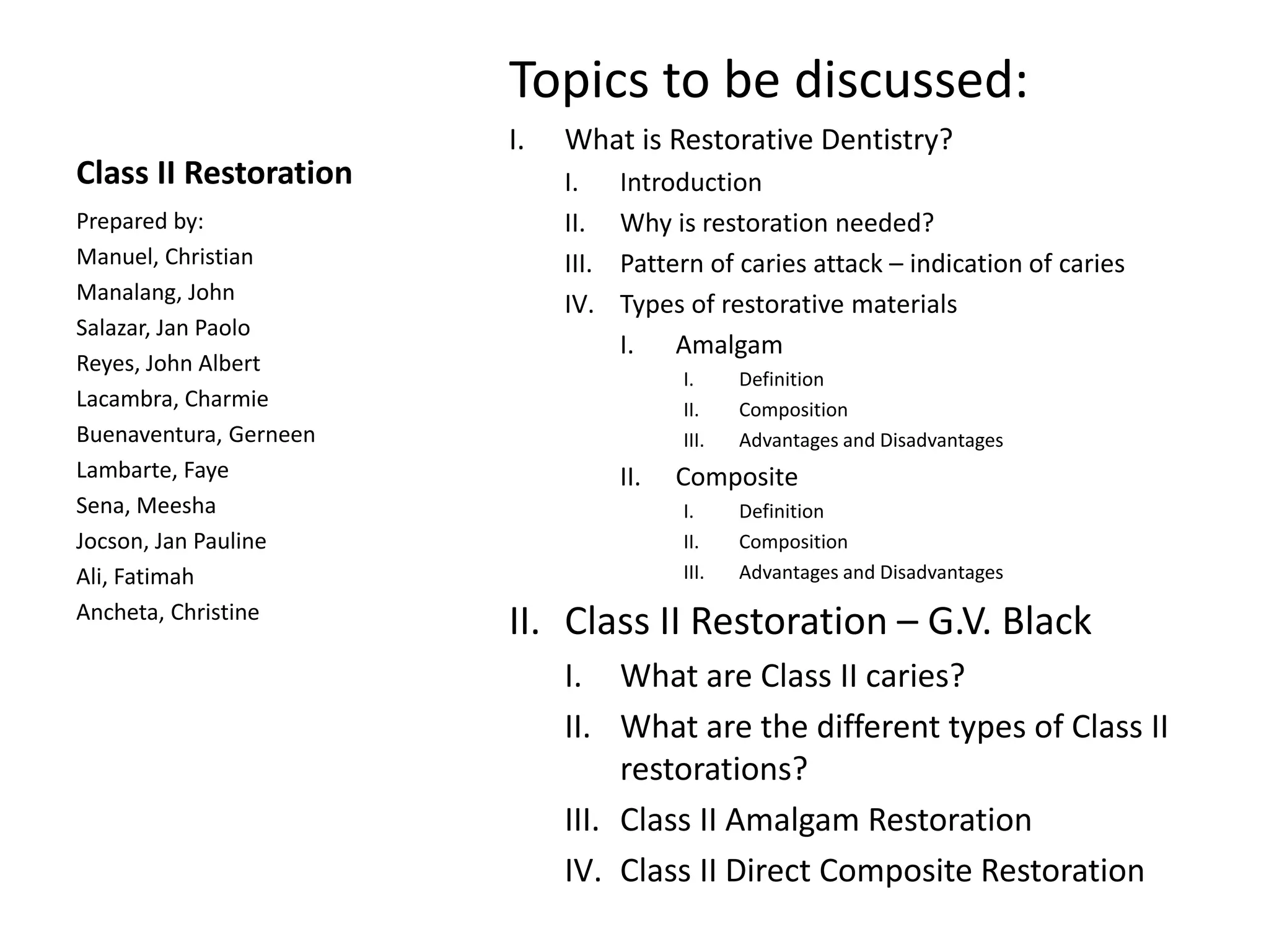 Class ii restoration | PPT